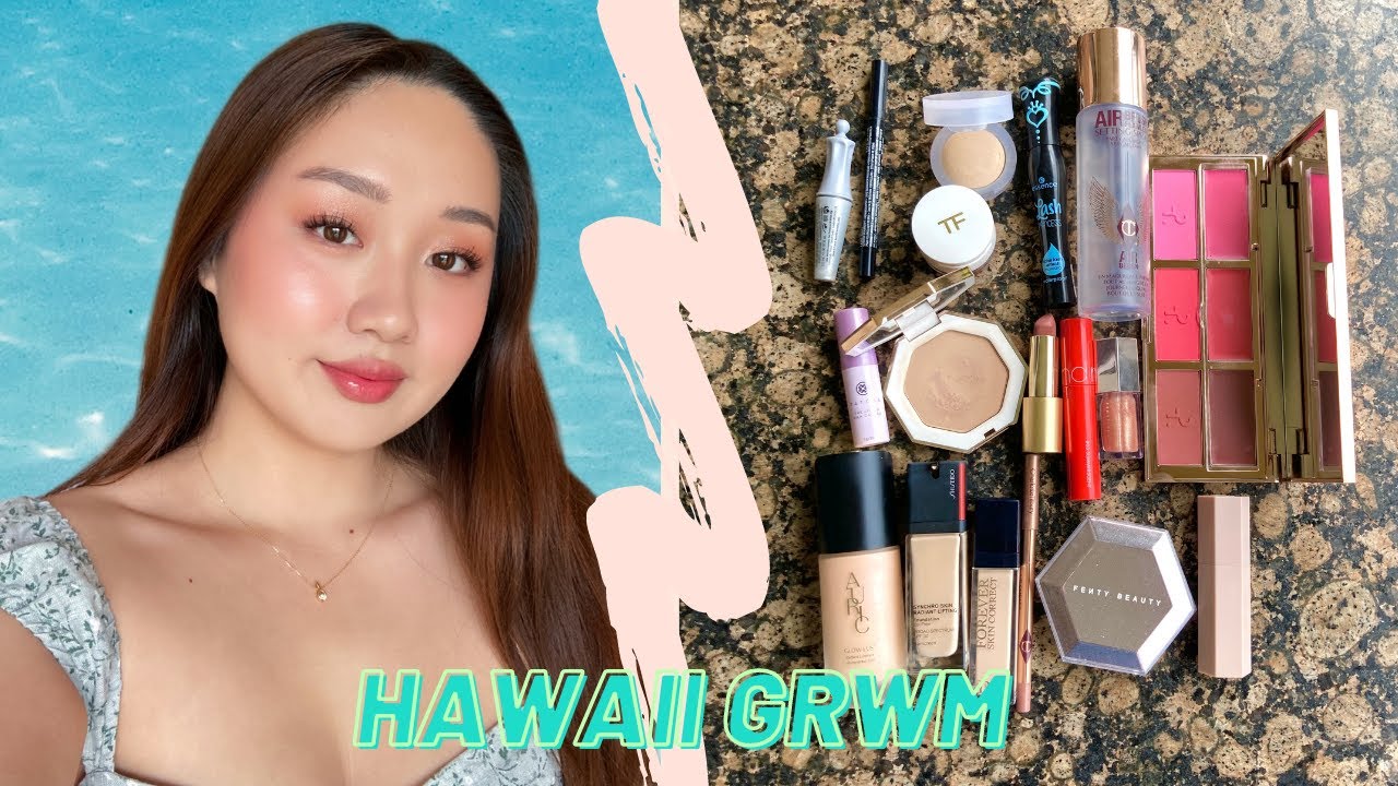🌴 GRWM IN HAWAII! 🌺 | 🏝️ Tropical Island Vacation Makeup 🏝️ | Stacy ...