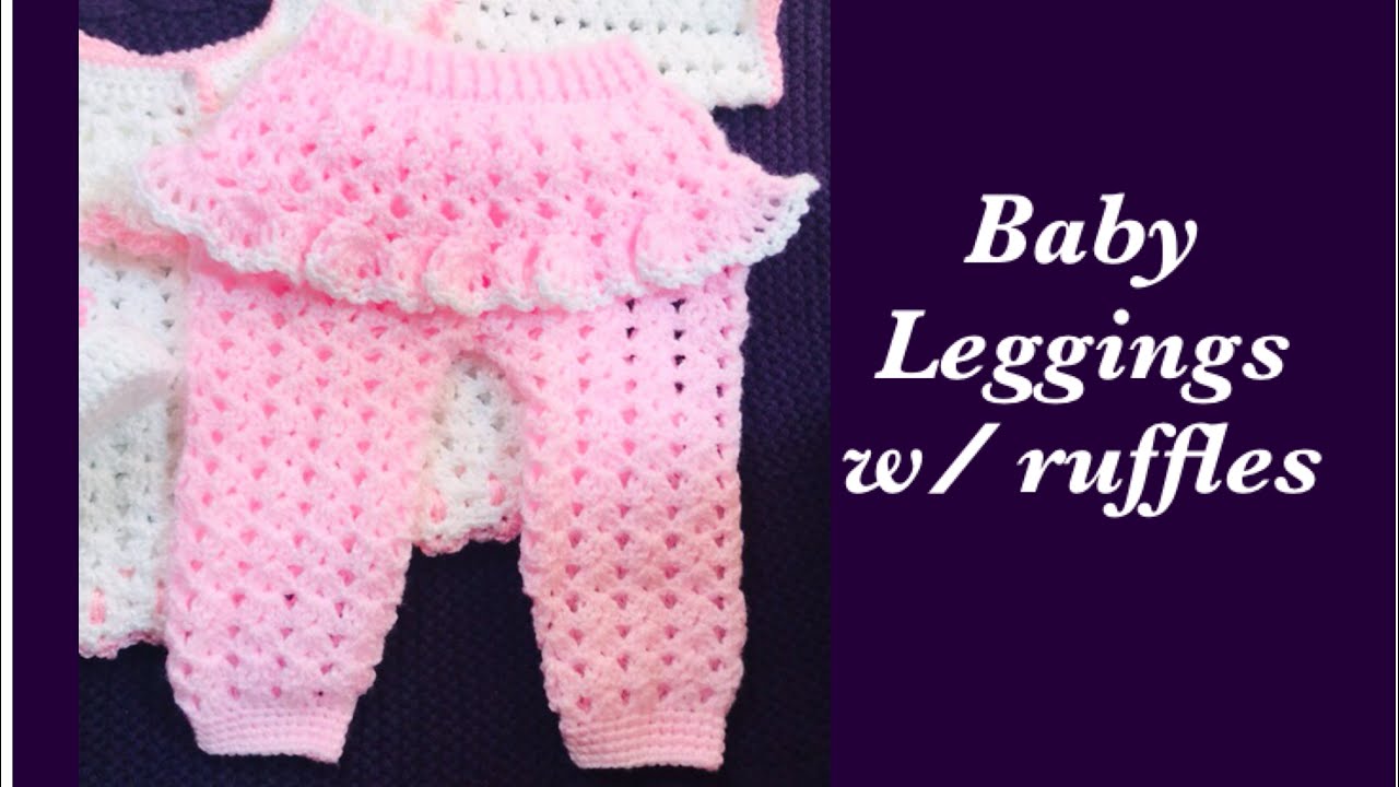 LEFT Handed Crochet Newborn baby girl pants | leggings trousers w ...