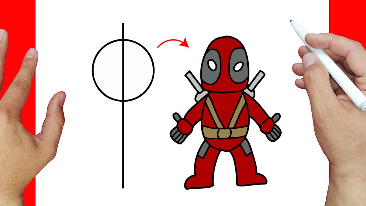Truco para Dibujar a Deadpool Facilmente | Dibujos fáciles - YouTube