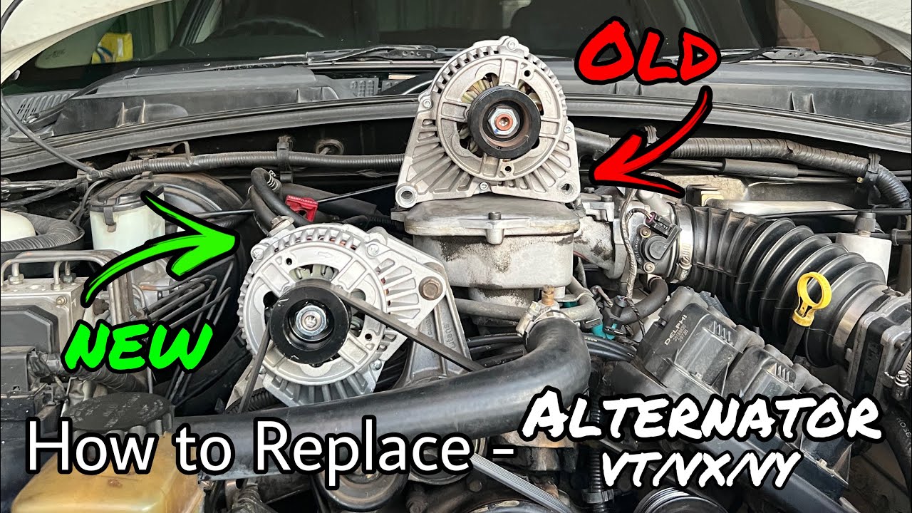 How To Change An Alternator On A VT/VX/VY Commodore - YouTube