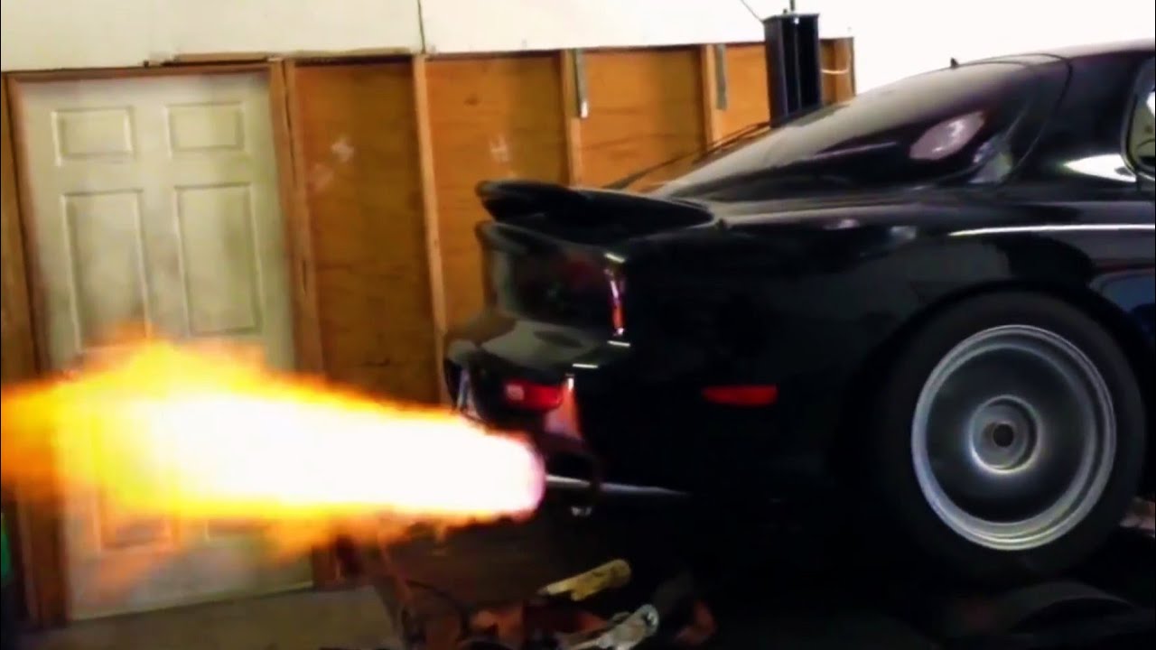 JDM RX7 Backfire, High-Performance Rotary Engine Sports Car in Action ...