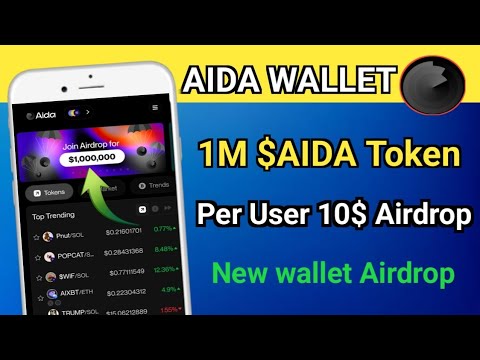 Aida Wallet 1M $AIDA Token Airdrop || 10 $ Per User || New Verified ...