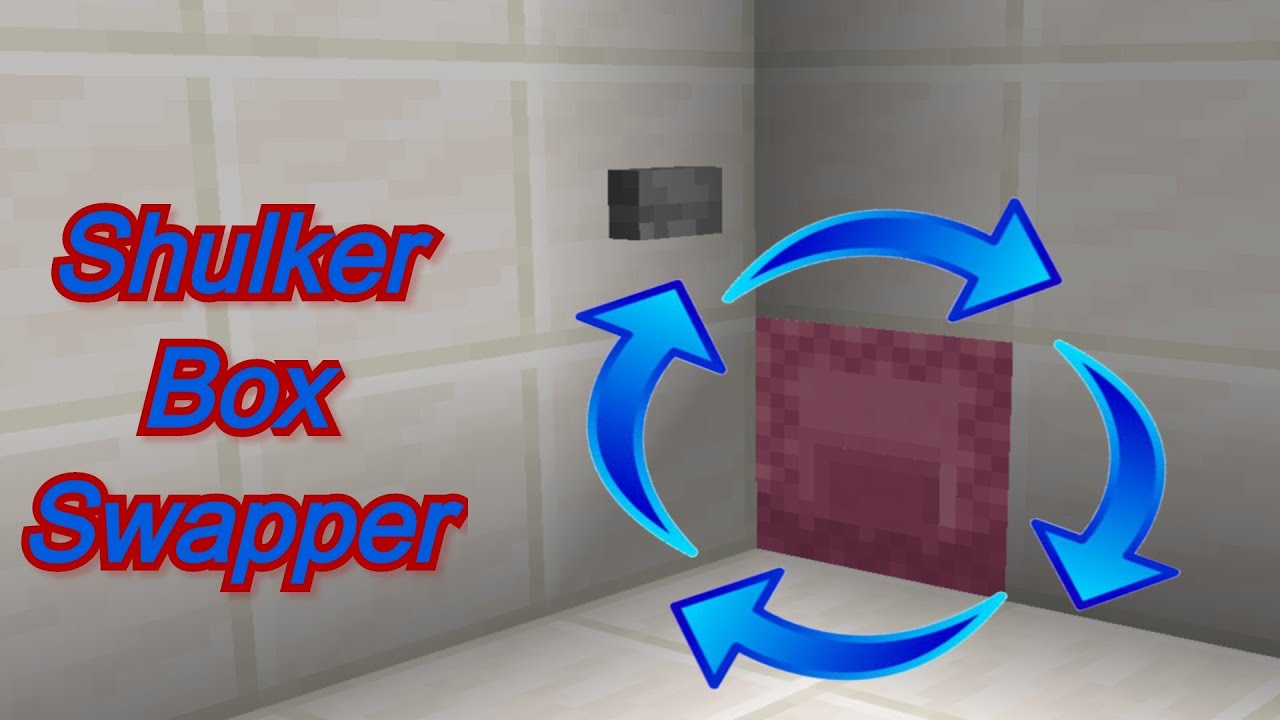 How To Make A Shulker Box Swapper In Minecraft - YouTube