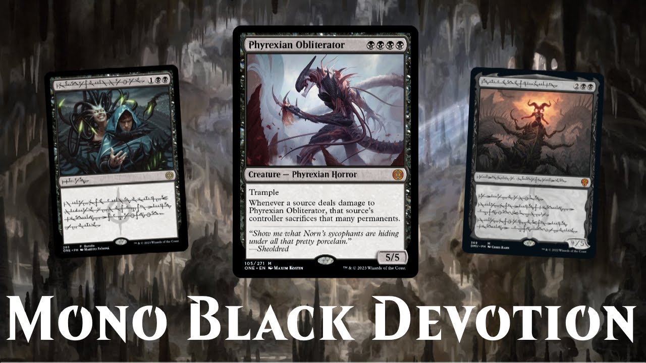💀💀 Mono Black Devotion with Phyrexian Obliterator | MTG Arena Explorer ...