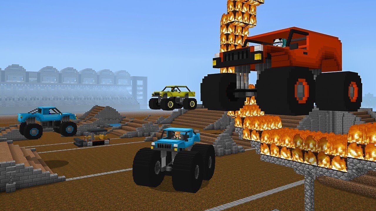 Episode 34 Minecraft World Tours Monster Trucks Map Youtube