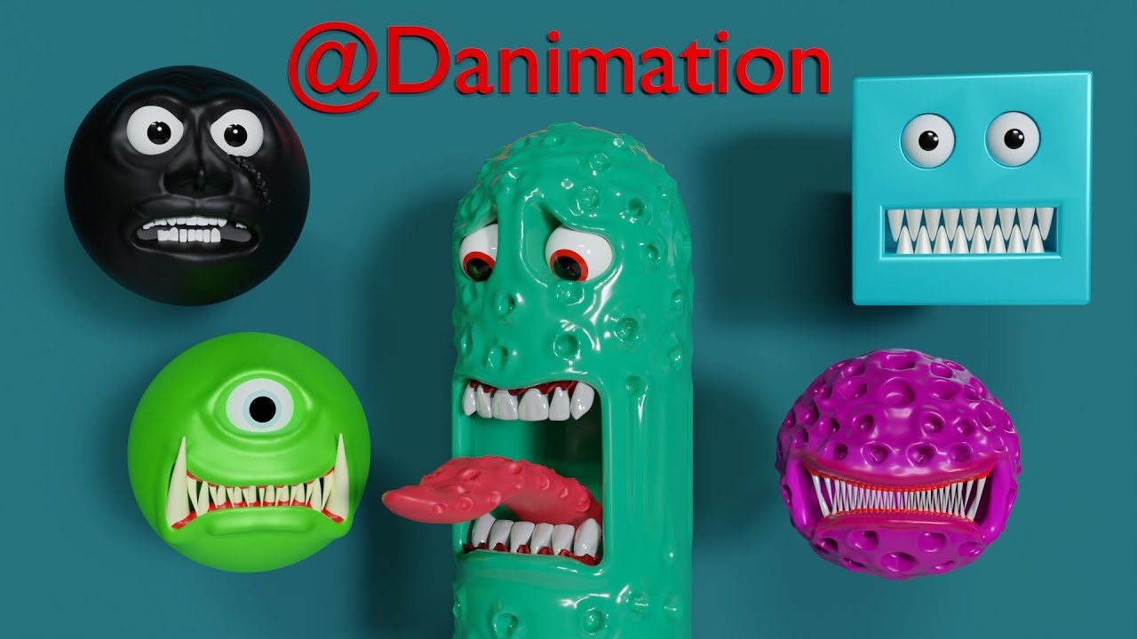 Danimation Showcase: A Zooming Glimpse into Vibrant Characters - YouTube