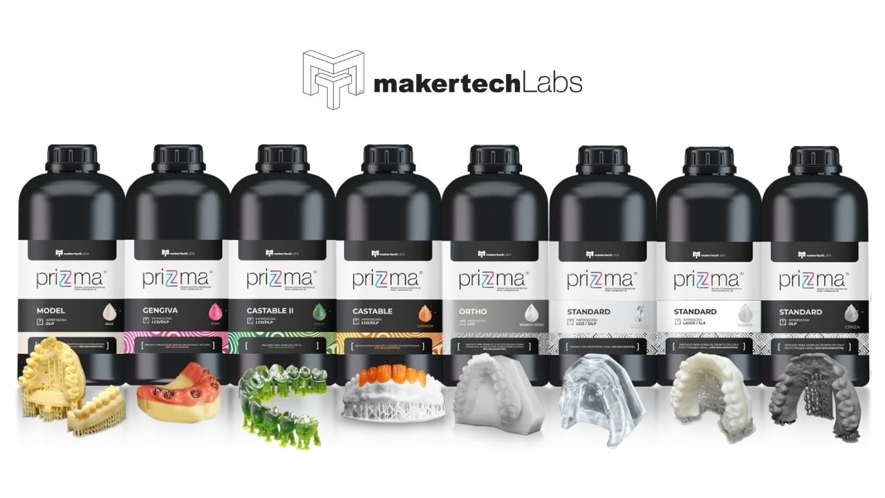 Resinas para Impressão 3D Uso Geral PriZma - Makertech Labs - YouTube