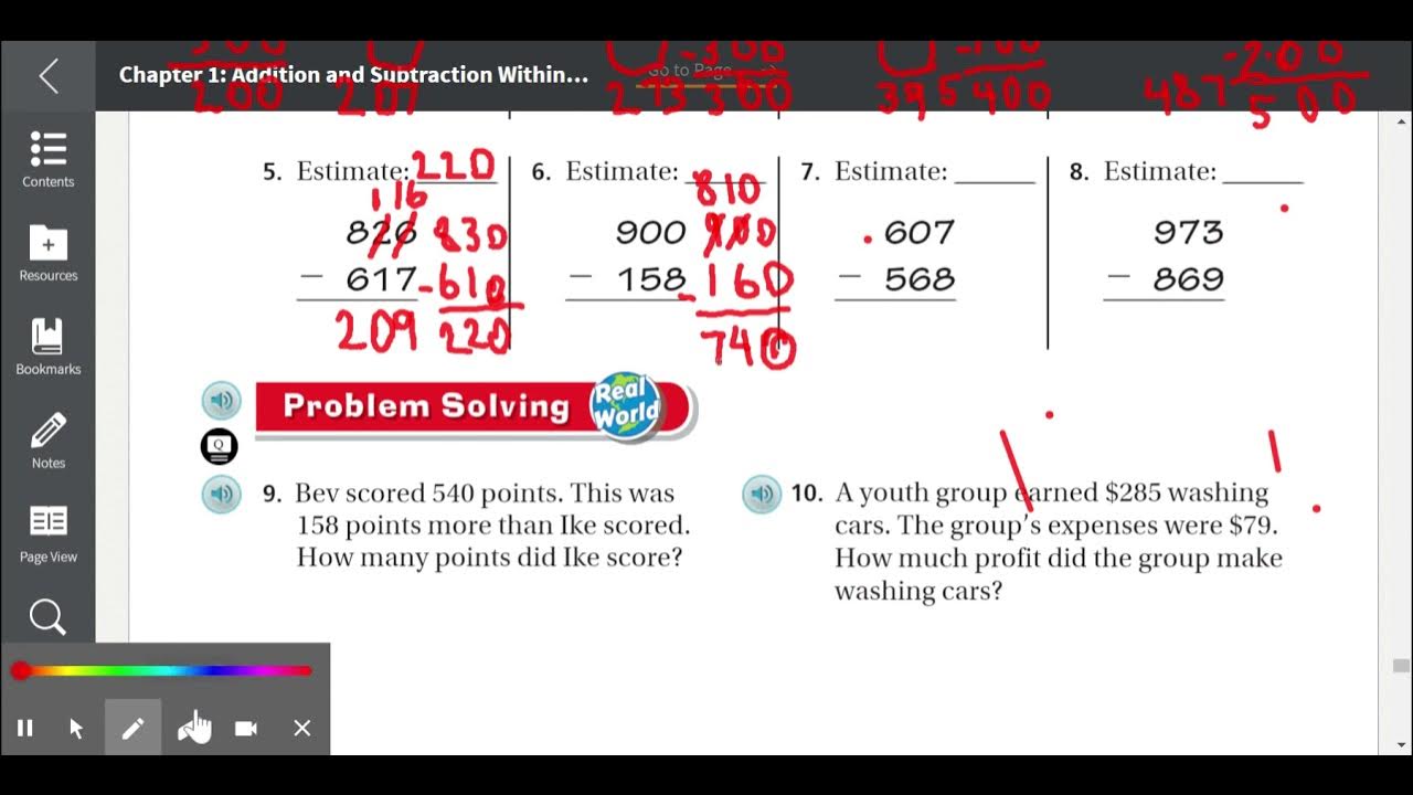 Lesson 1.11 Combine Place Values to Subtract - YouTube