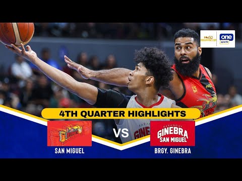 SAN MIGUEL vs. BRGY.GINEBRA | SEMIS GAME 4 | 4TH QUARTER HIGHLIGHTS | PBA SEASON 50 PHILIPPINE CUP