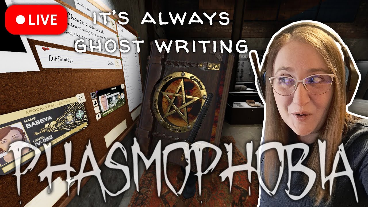 🔴 Weekly Challenge & Insanity (1 evidence) but it's ALWAYS GHOST WRITING Phasmophobia Live ...