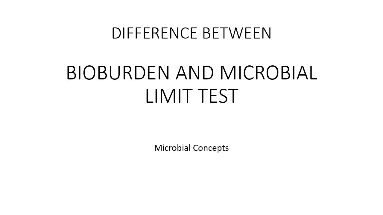 DIFFERENCE BETWEEN BIOBURDEN AND MLT | Pharma industry | Interview ...