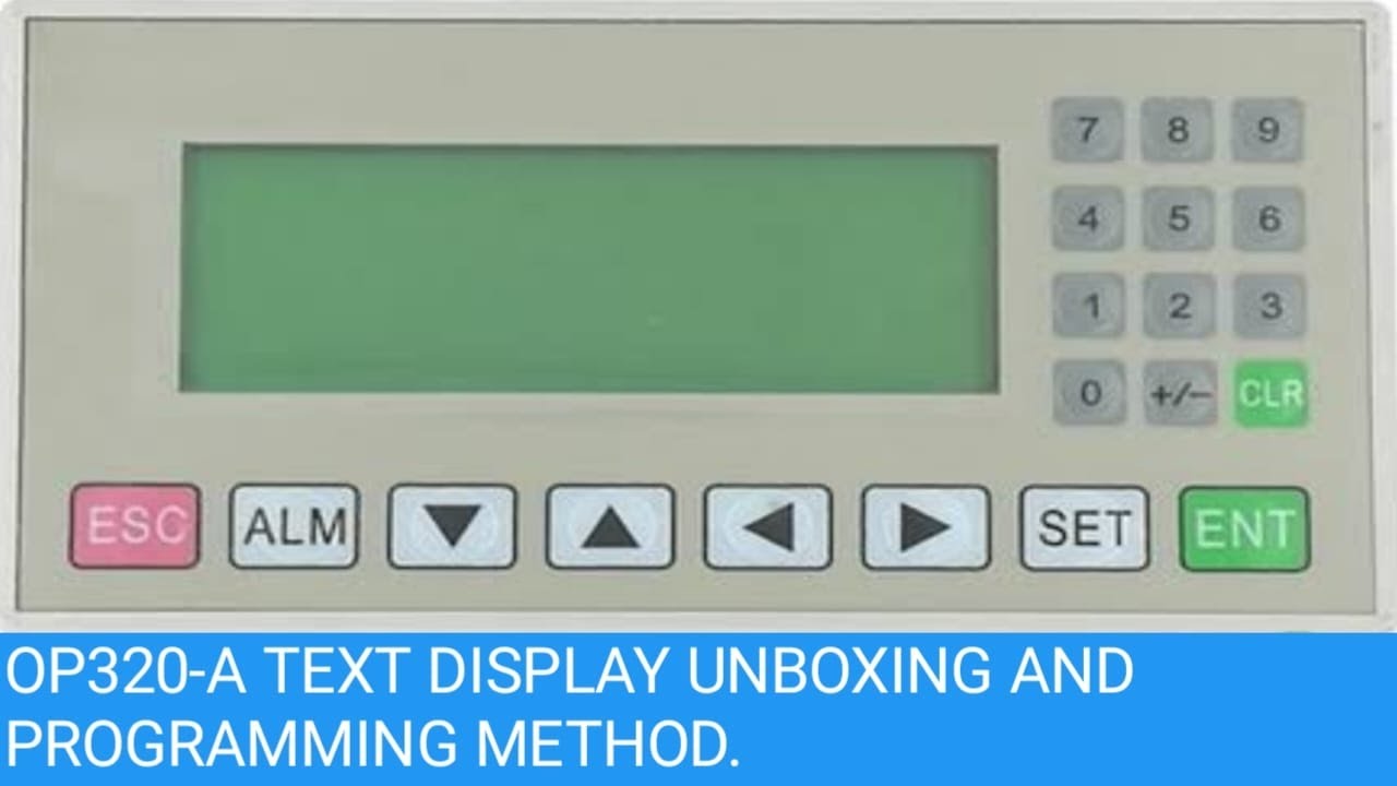 OP320A HMI WORKING AND INTRO DETAIL UNBOXINGII#OP320 #HMI - YouTube