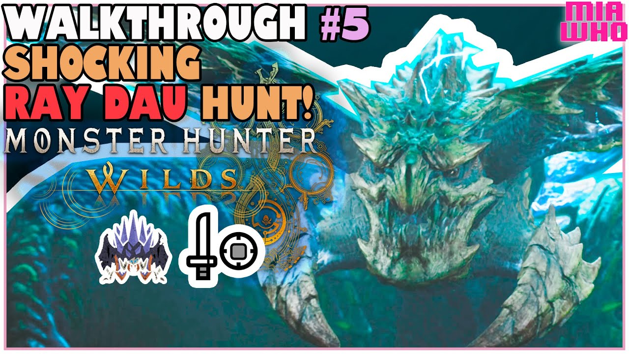 Monster Hunter Wilds Walkthrough #5: Shocking Ray Dau Hunt! (PS5🎮 ...