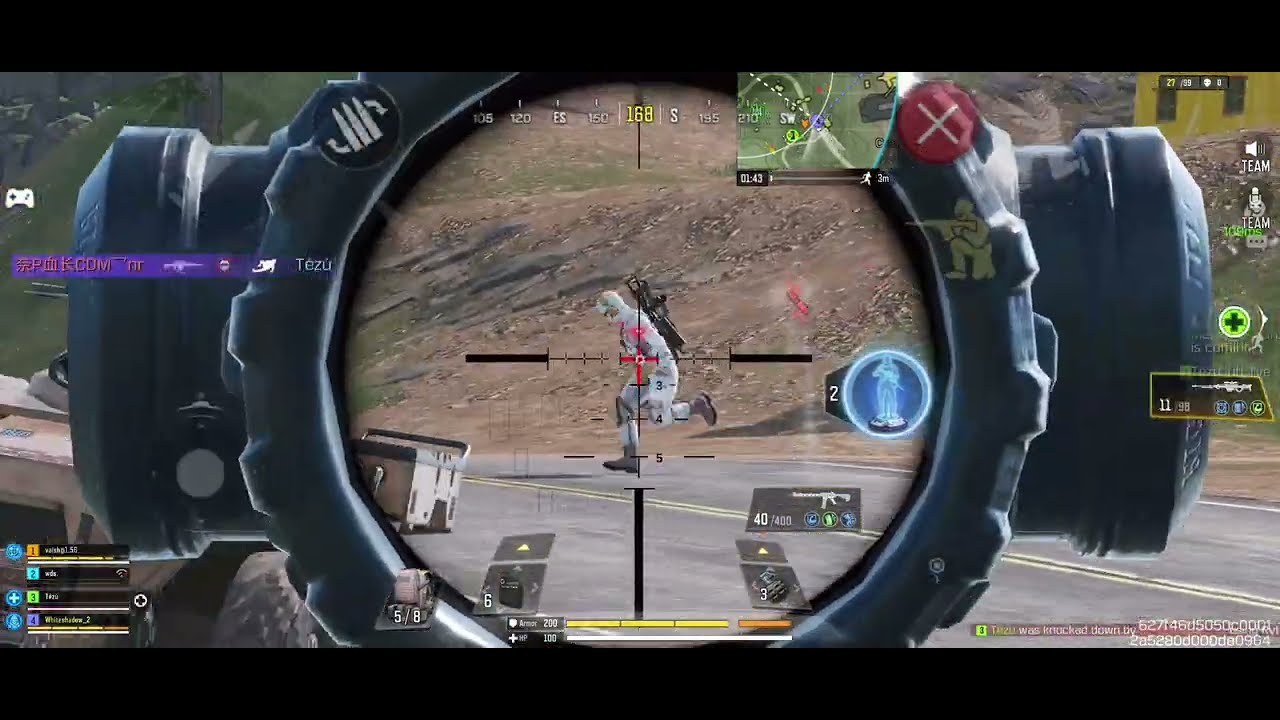 squad wipe using XPR sniper | solo vs squad | call of duty new gameplay rescue team mate - YouTube