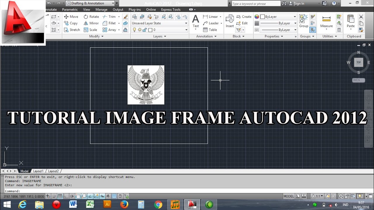 Tutorial Image Frame Autocad 2012 YouTube tutorial-image-frame-autocad-2012-youtube