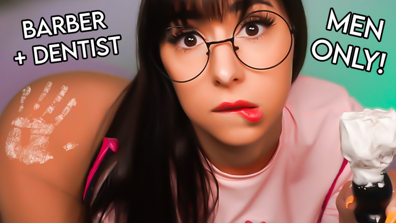 ASMR 💈 Barber Shop & Dentist w/ No Boundaries 👨🦷 FOR MEN 👨 Beard Shave ...