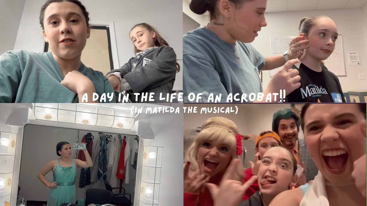 a day in the life of an acrobat (in matilda the musical)!! - YouTube
