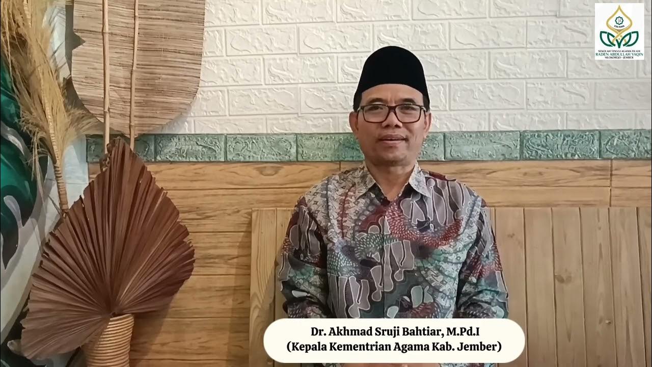 Dr. Akhmad Sruji Bahtiar, M.Pd.I. (Kepala Kemenag Jember) || Greeting Launch - YouTube