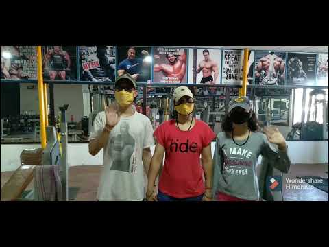 Mom , Son & Daughter doing GYM