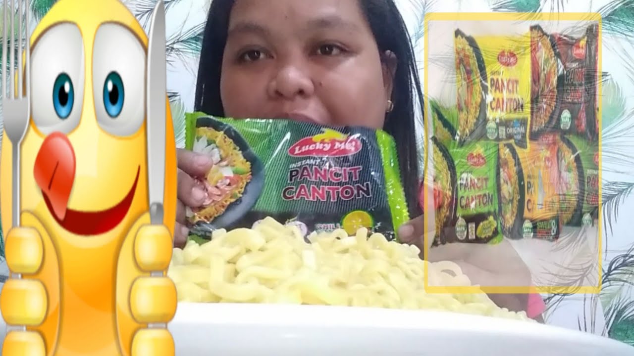 Eating 5 Flavors of Pancit Canton - YouTube