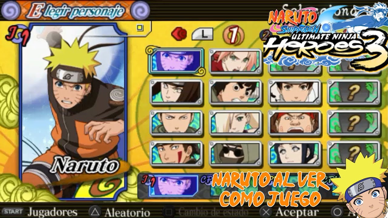 Naruto Shippuden Ultimate Ninja Heroes 3 Gameplay Comentado - YouTube