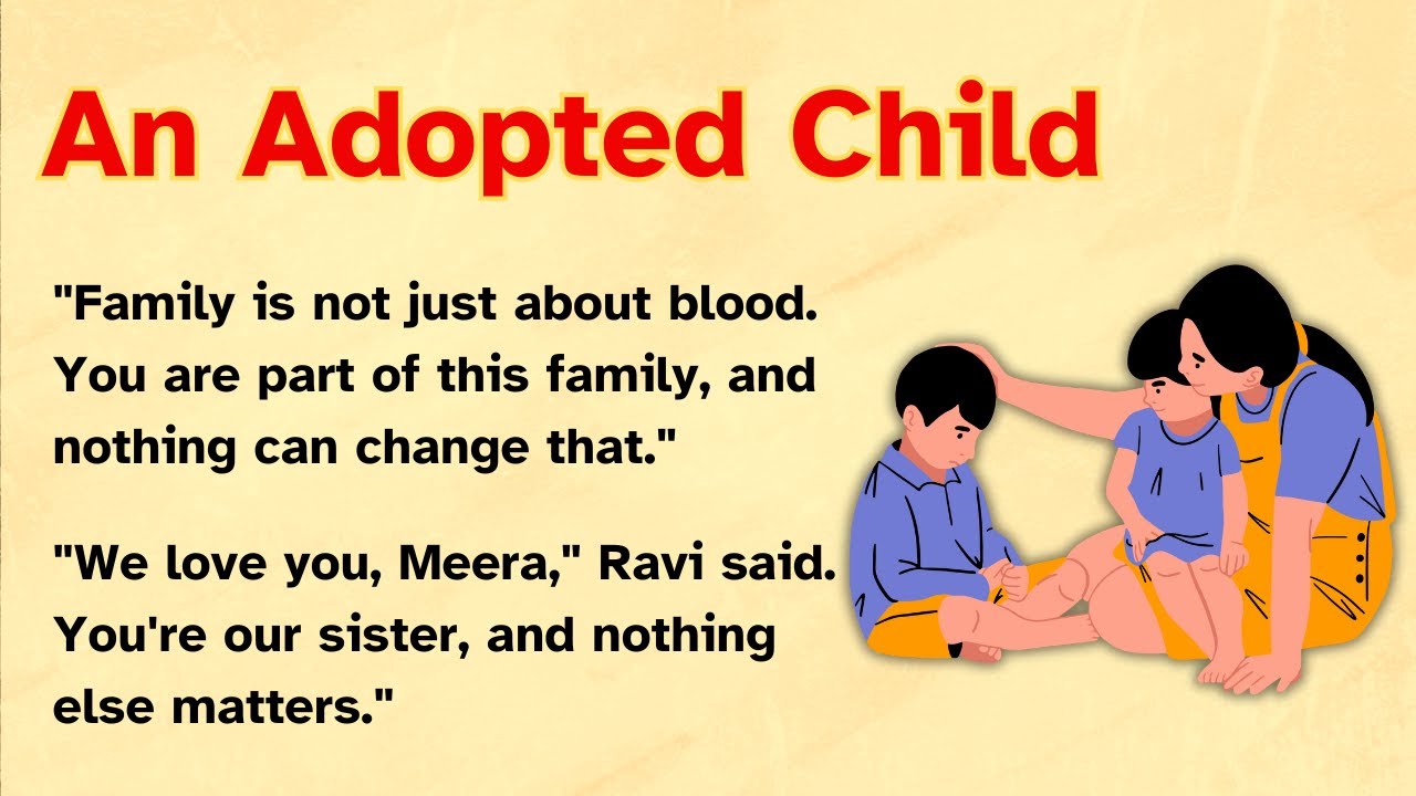 Adopted Orphan Child🌟 Learn English Through Story- Emotional Story ...