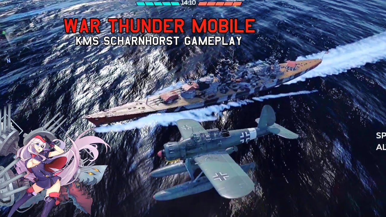 KMS Scharnhorst gameplay - War Thunder mobile - YouTube