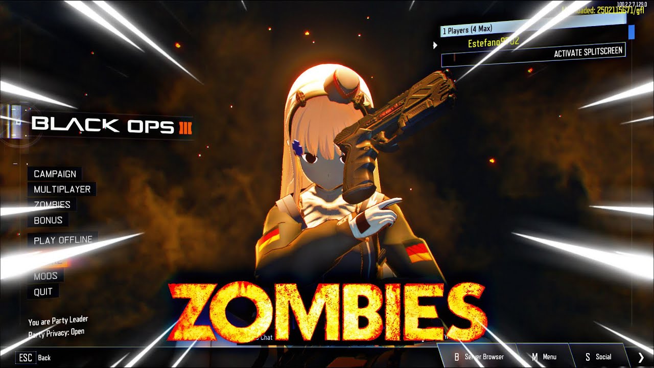 OTAKU POR UN DIA | MOD DE MONA CHINA DE ANIME | BLACK OPS 3 ZOMBIES ...