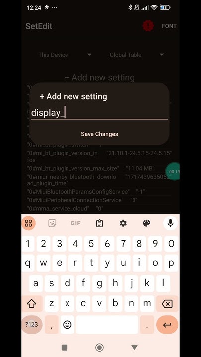 How to Change Screen Resolution With SetEdit codes - No Root!! #SetEdit #Android #NoRoot #shorts ...