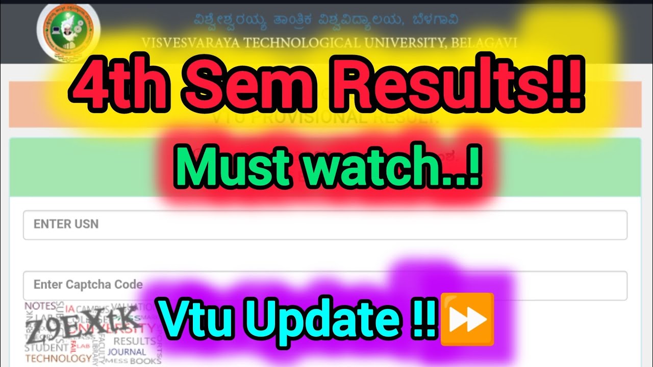 4th Sem Results‼️ | Vtu important Update | Must watch Updated result of ...