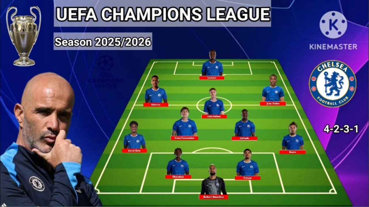 Chelsea Predicted Line Up UEFA Champions League Season 2025/2026 ~ With ...