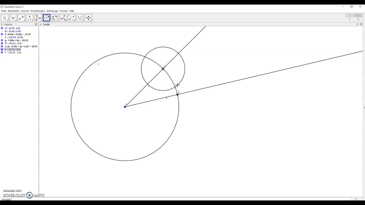 Konstruktion einer Winkelhalbierenden - YouTube