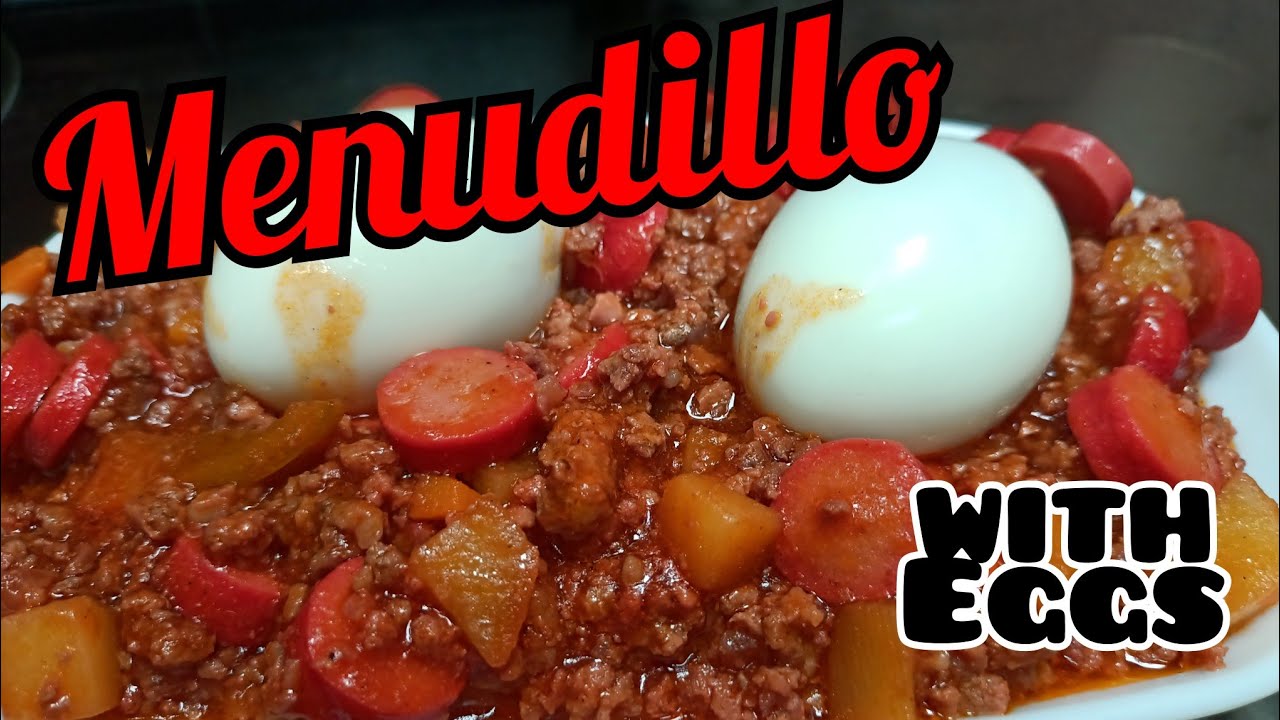 MENUDILLO/ PICADILLO with EGGS || PORK GINILING || EASY RECIPE || #032 ...