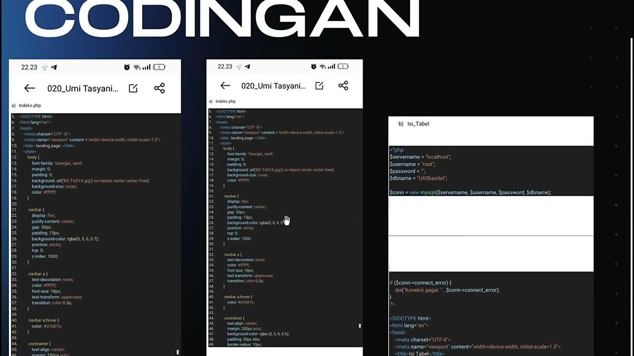 Cara membuat koneksi data My Sql ke Vs Code - YouTube