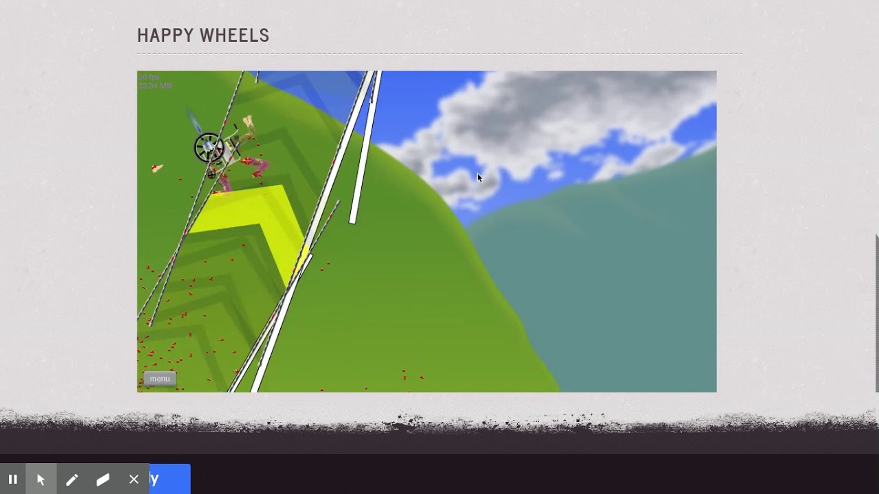 Happy Wheels - trying to beat hardest level - YouTube