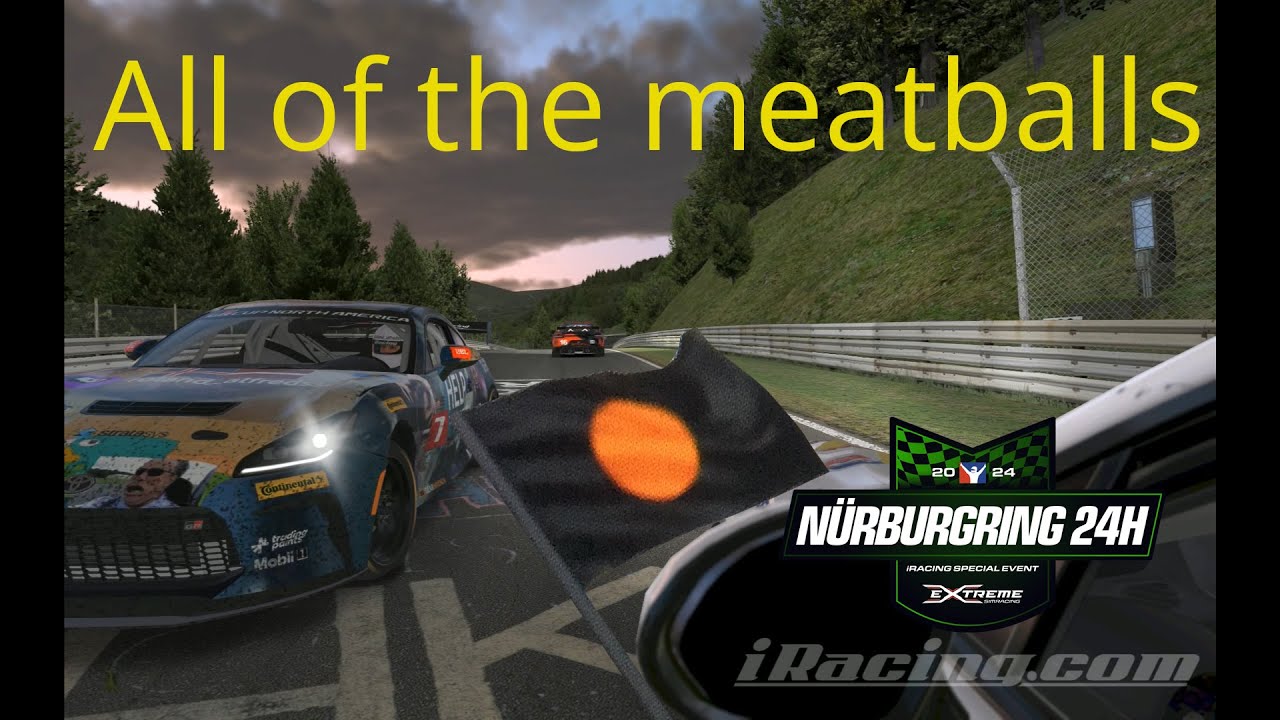 iRacing Nurburgring 24h Top Split - All The Meatballs - YouTube