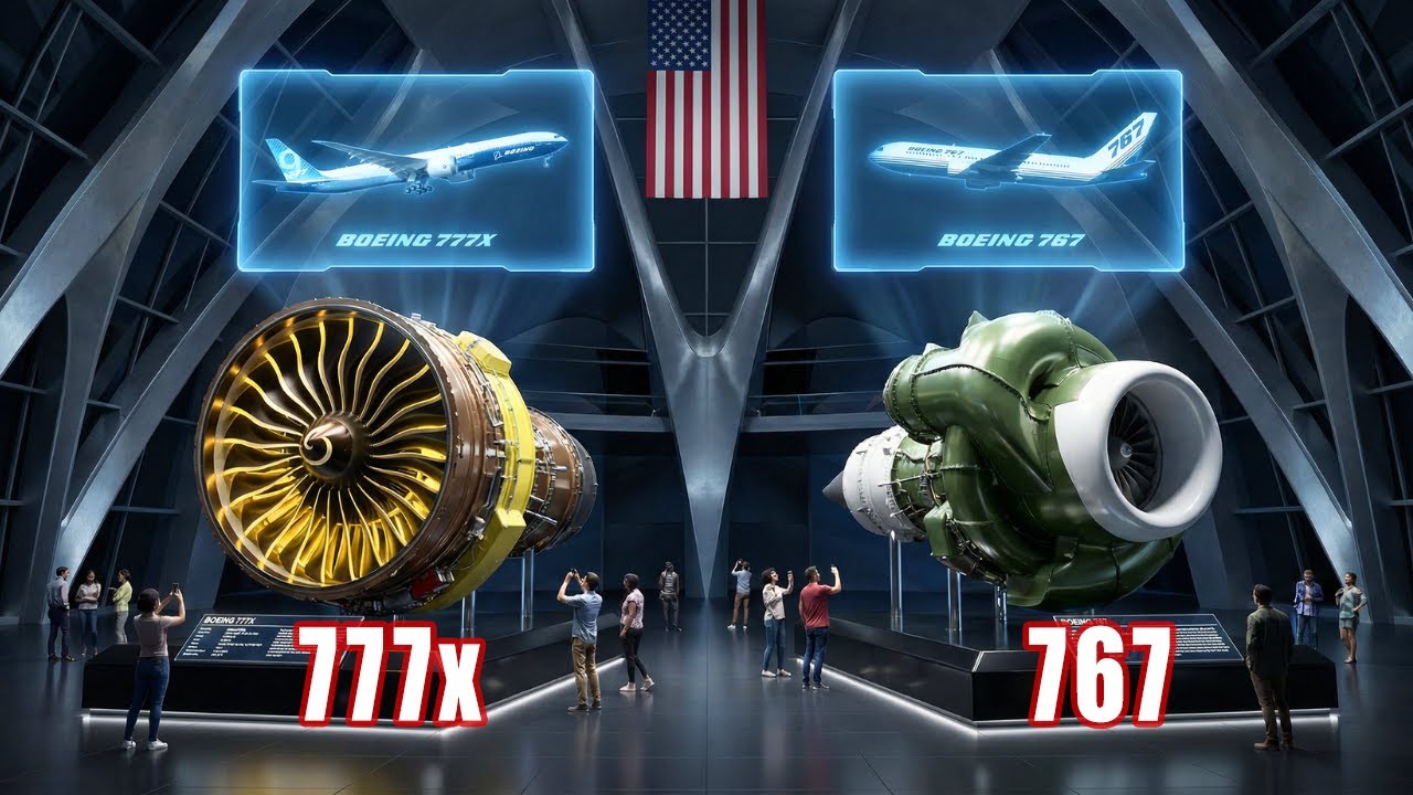 Boeing 777x vs Boeing 767 | INCREDIBLE ENGINE Differences - YouTube