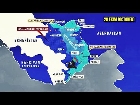 Azerbaycan Ermenistan Cephe Hattı Haritalı Son Durum (28 Ekim)