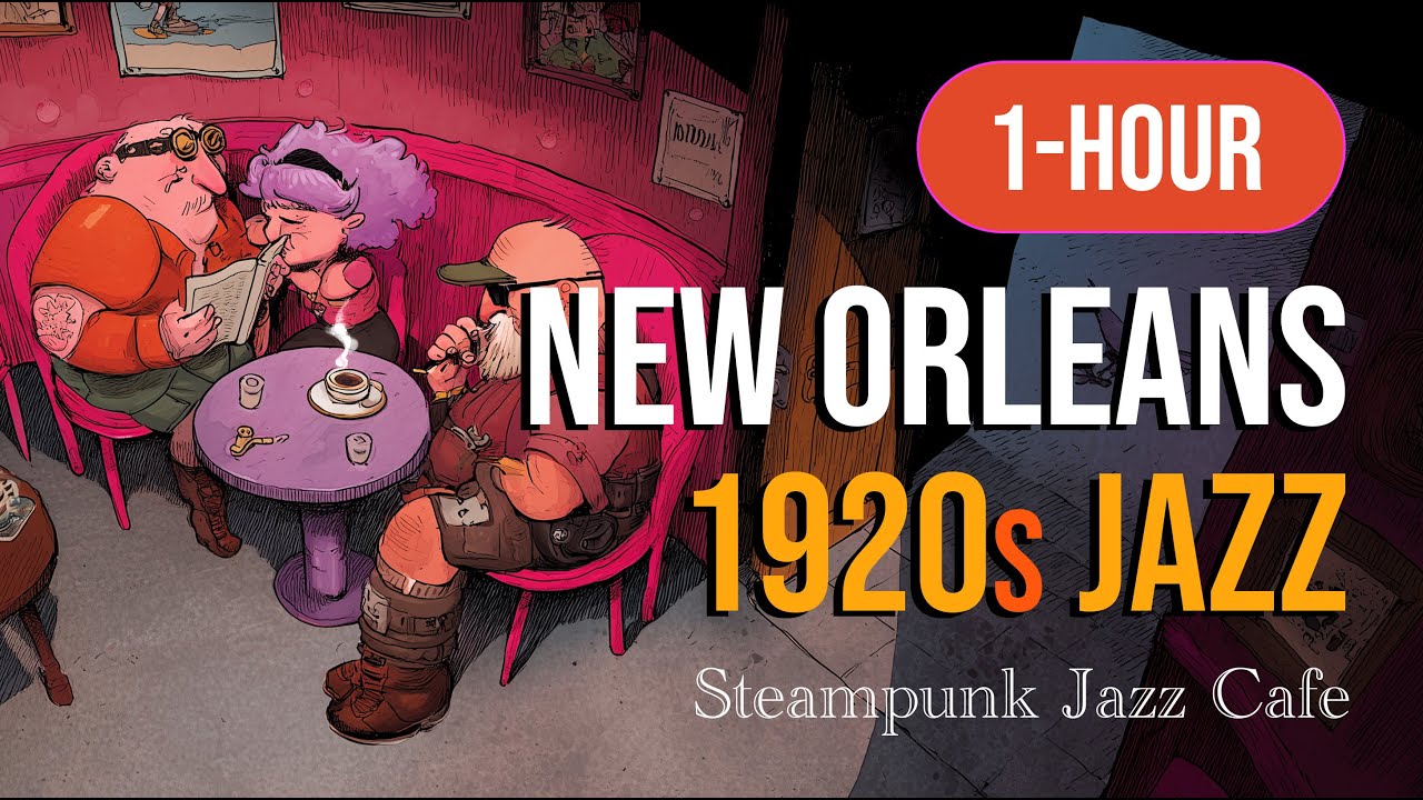 The Big Easy | 1920s New Orleans Jazz cafe | 1-hour uninterrupted ...