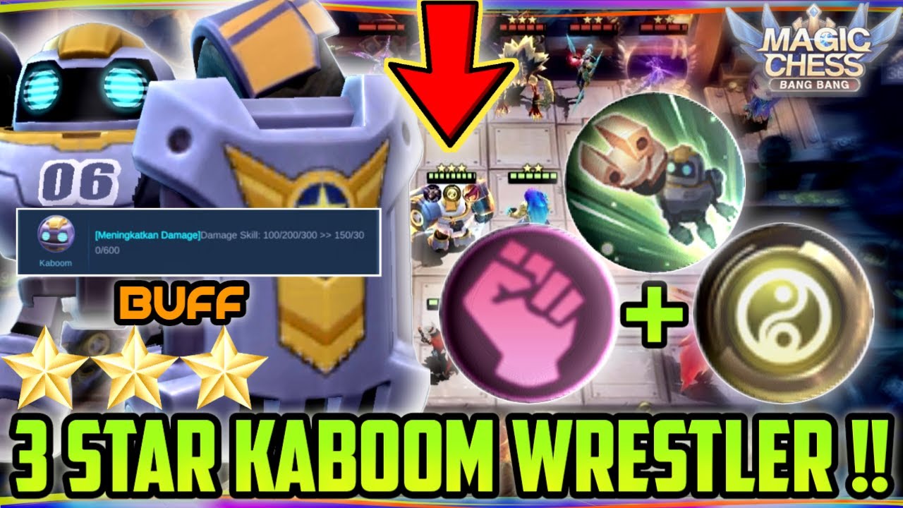 COMMANDER KABOOM SKILL 1 WRESTLER CADIA COMBO MAGIC CHESS TERKUAT 2022 ...