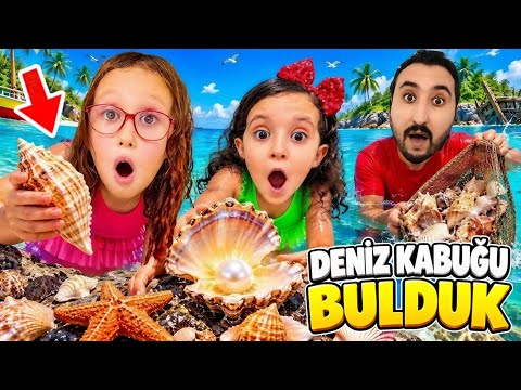YÜZLERCE DENİZ KABUĞU BULDUK !! DENİZ ALTINA DALIŞ !! BAHAR BANU ALYA !! 