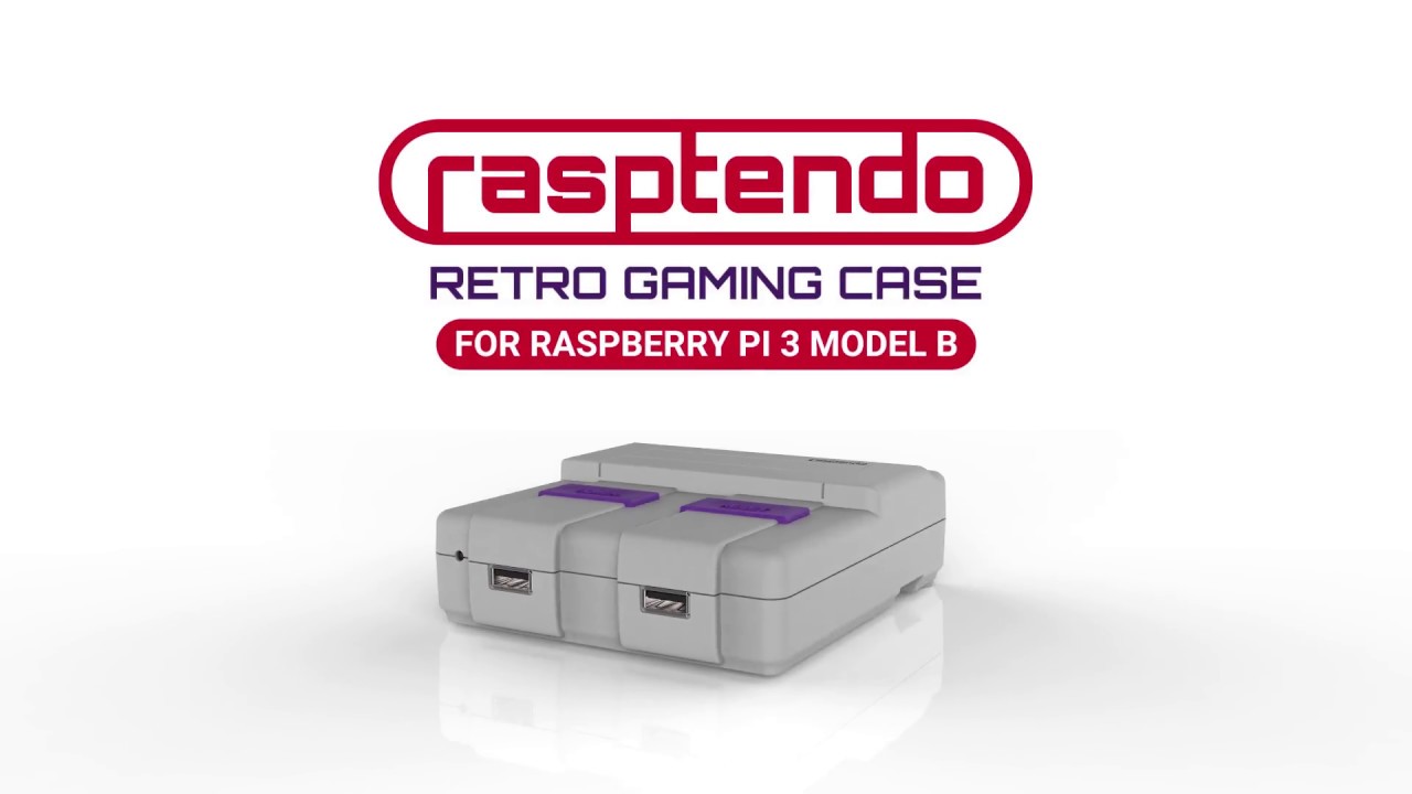 RASPTENDO: SLICKEST RETRO GAMING CASE for RASPBERRY PI 3 - YouTube