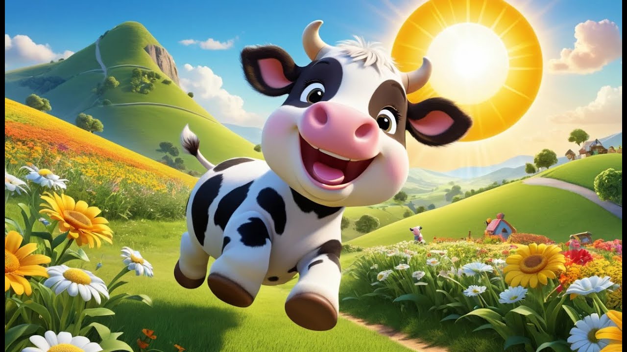 Baby Moo Moo Dancing | Fun Dance Song for Kids | Baby Cow Dance Nursery ...
