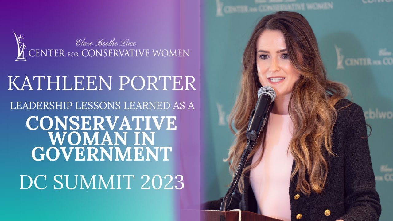 Leadership Lessons Learned as a Conservative Woman in Government - YouTube