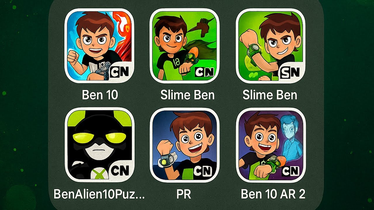 Ben 10 - Super Slime Ben,Ben 10 - Omnitrix Assault,Ben 10 - Alien ...