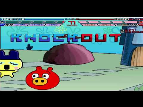 MUGEN Fight - Mametchi vs. Minion Pig