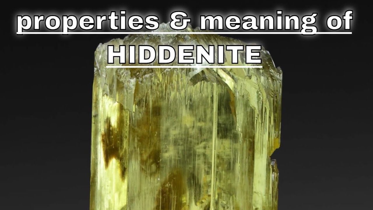 Hiddenite Meaning Benefits and Spiritual Properties - YouTube
