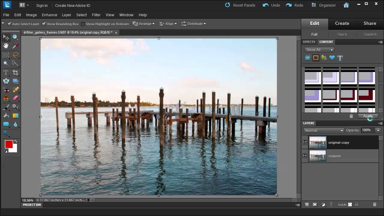 Learn how to use the content panel in Adobe Photoshop Elements 10 - YouTube
