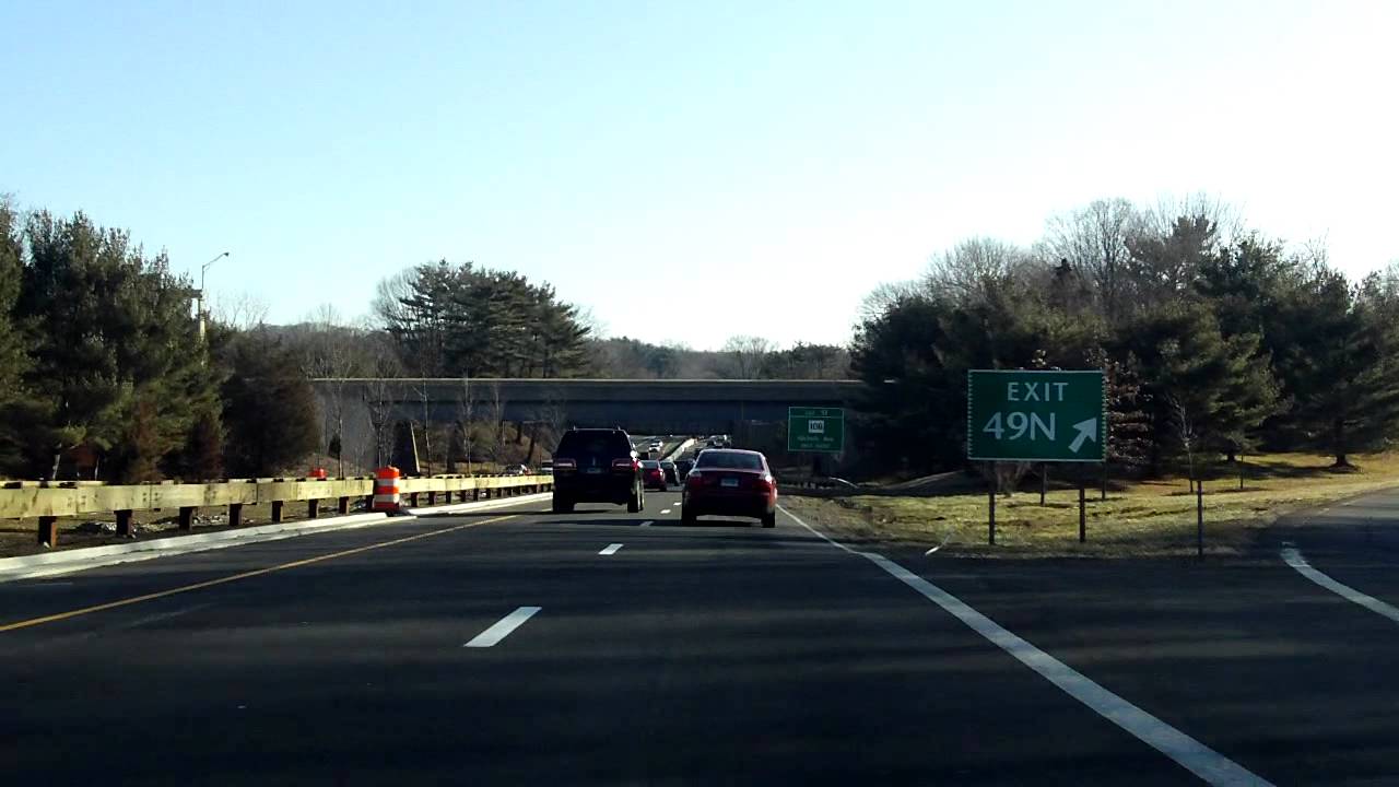 Merritt Parkway (Exits 46 to 54) northbound - YouTube