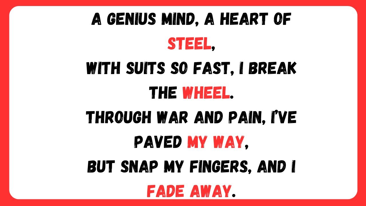 Iron Man Movie Characters in Riddles – Can You Solve Them? - YouTube